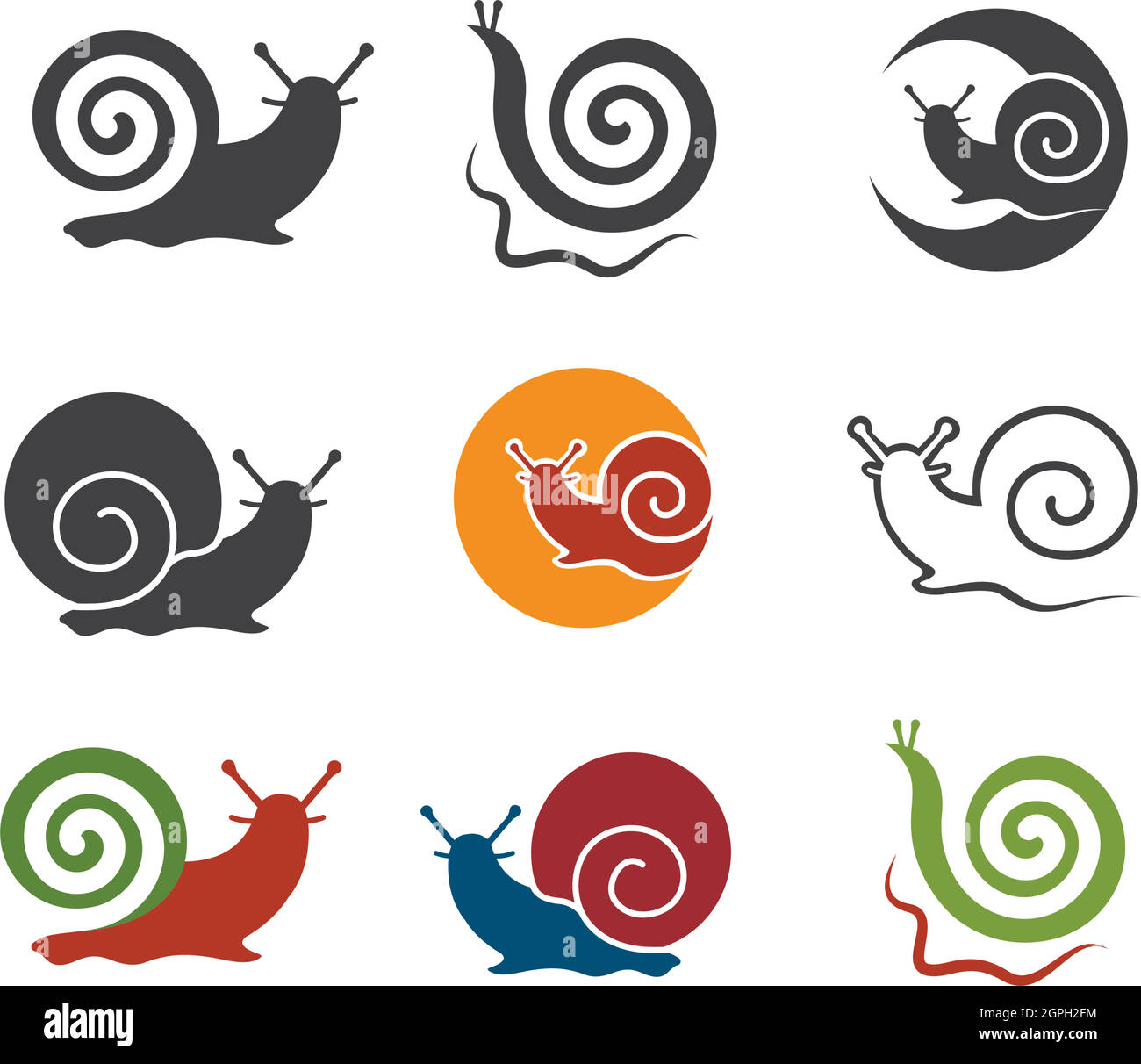 snail vector illustration design Stock Vector Image & Art - Alamy