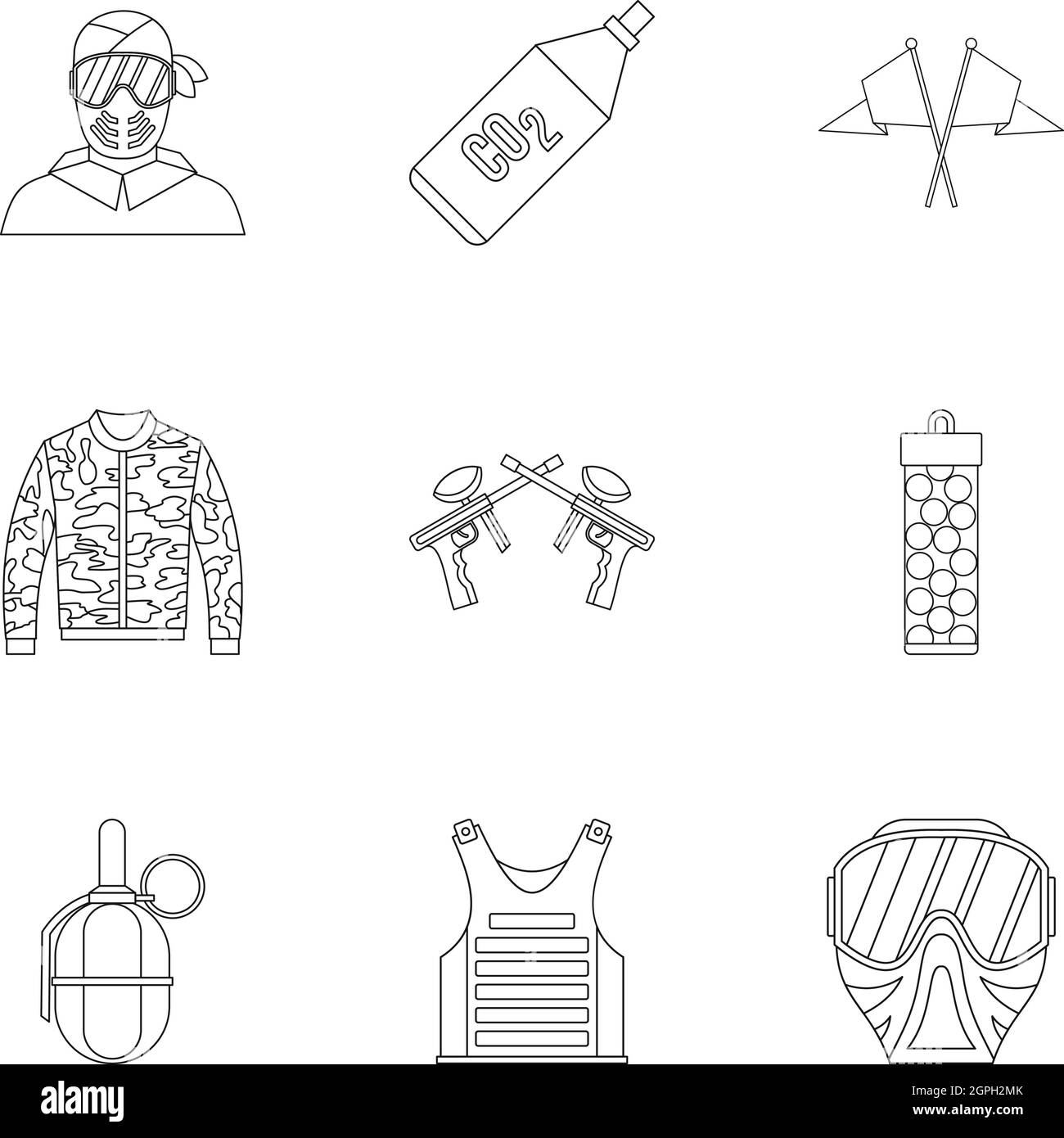 Competition line icons collection Stock Vector Images - Alamy