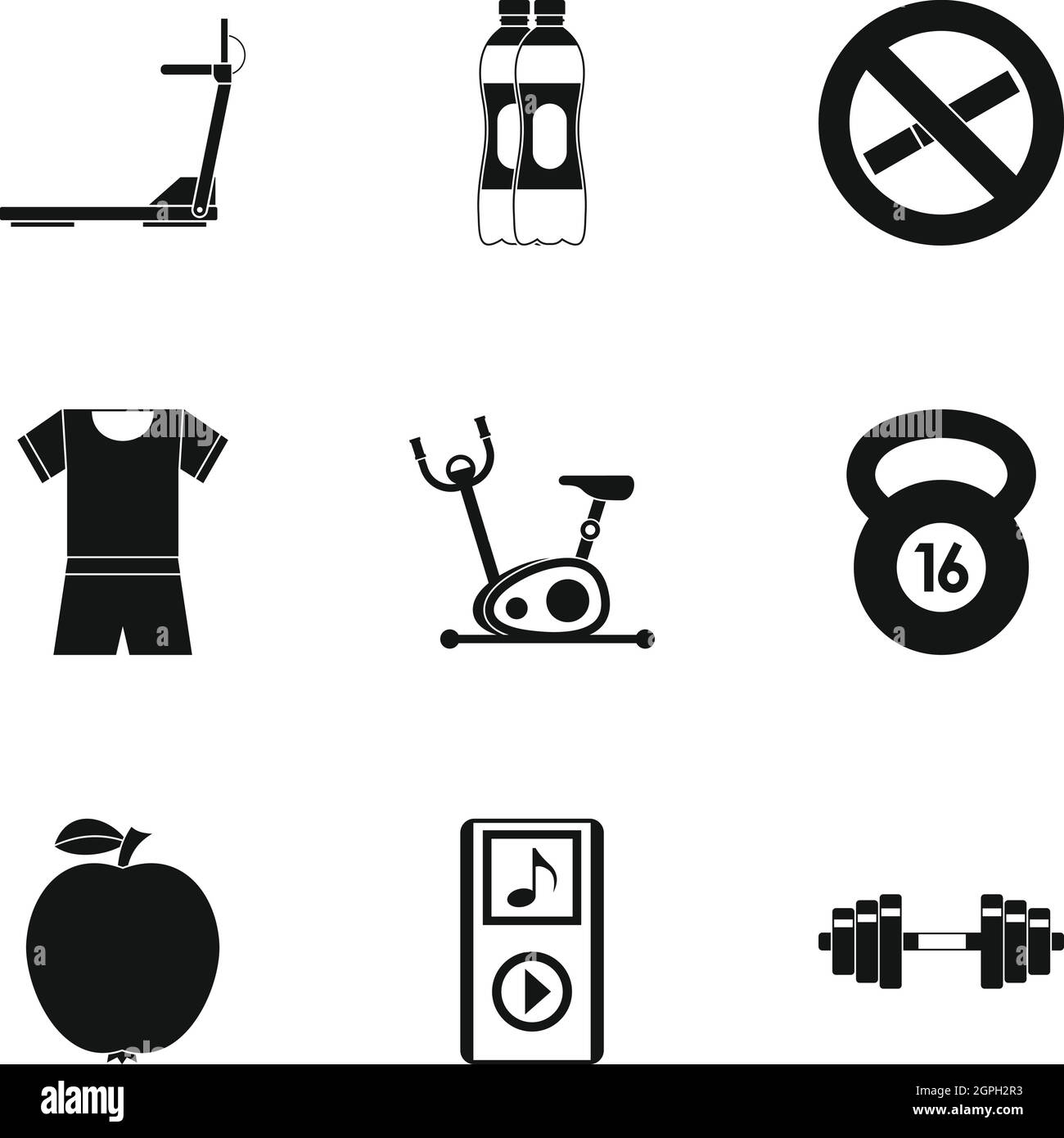 Active lifestyle icons set, simple style Stock Vector Image & Art - Alamy
