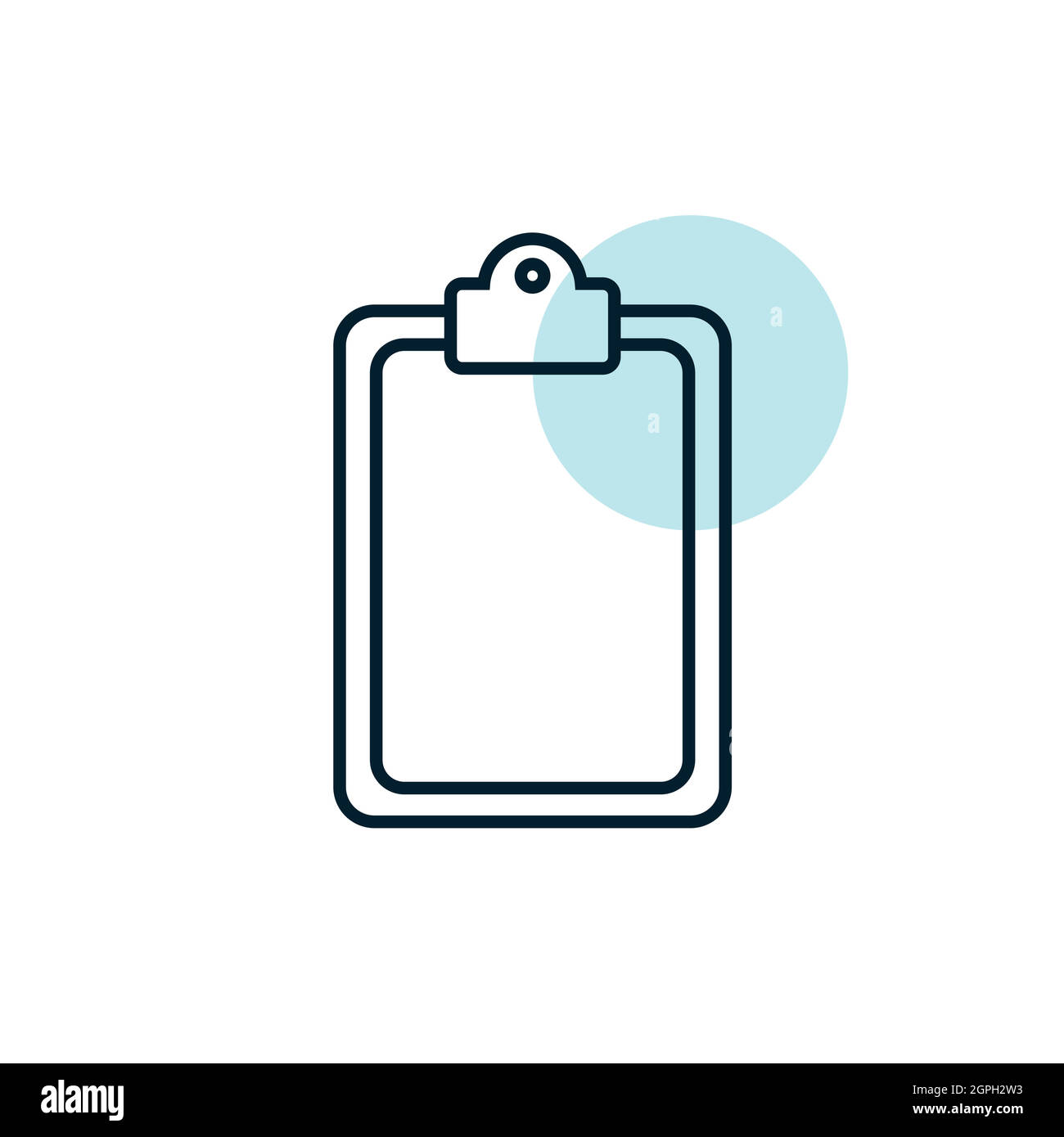 Clipboard outline icon. Workspace sign Stock Vector Image & Art - Alamy