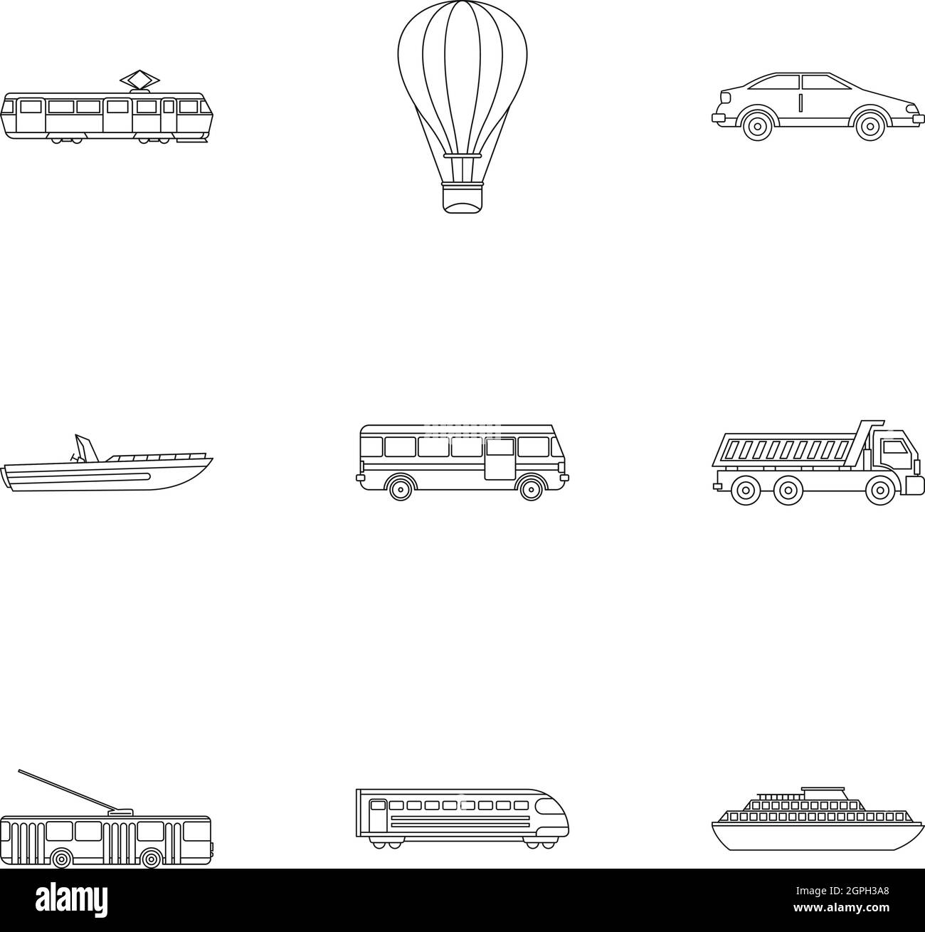 Lorry road train on Stock Vector Images - Alamy