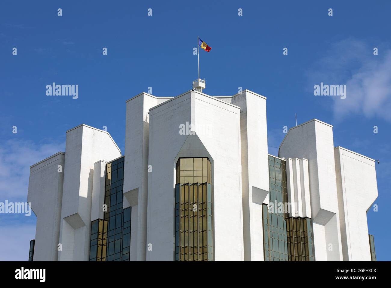 Moldovan Presidential Palace built in the Soviet era on Stefan cel Mare ...