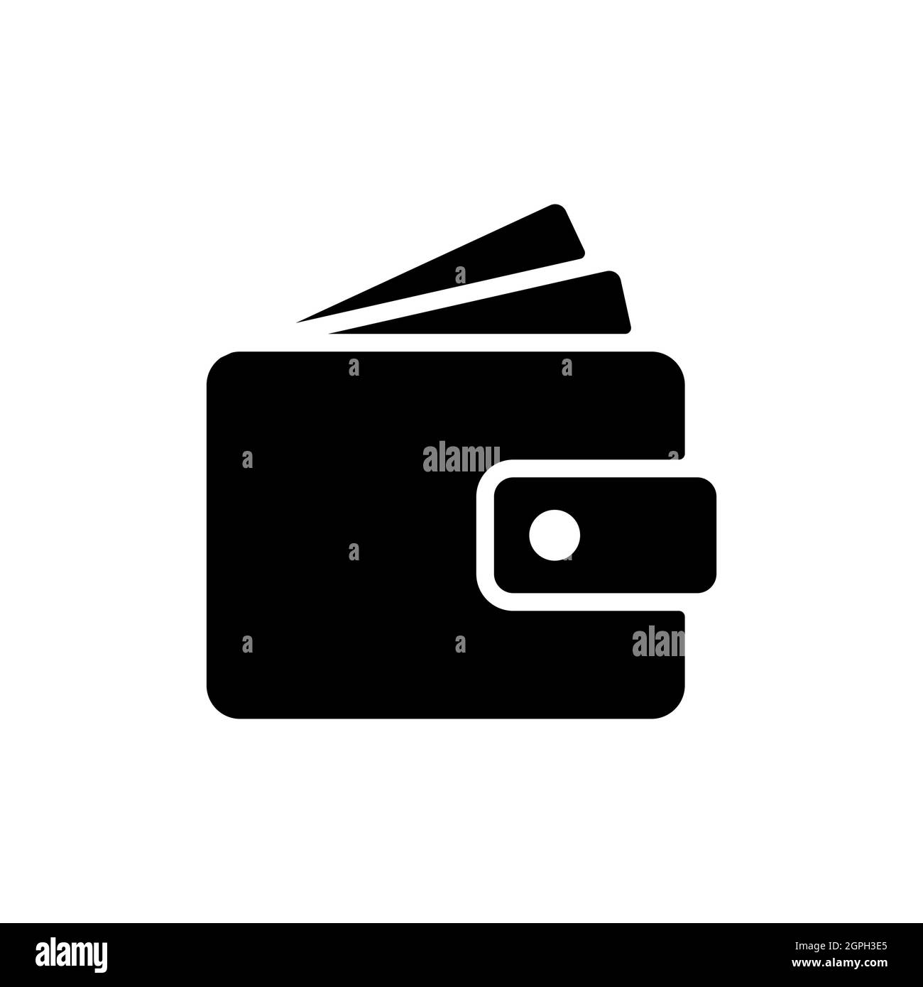 Purse glyph icon vector. Wallet sign isolated Stock Vector Image & Art ...