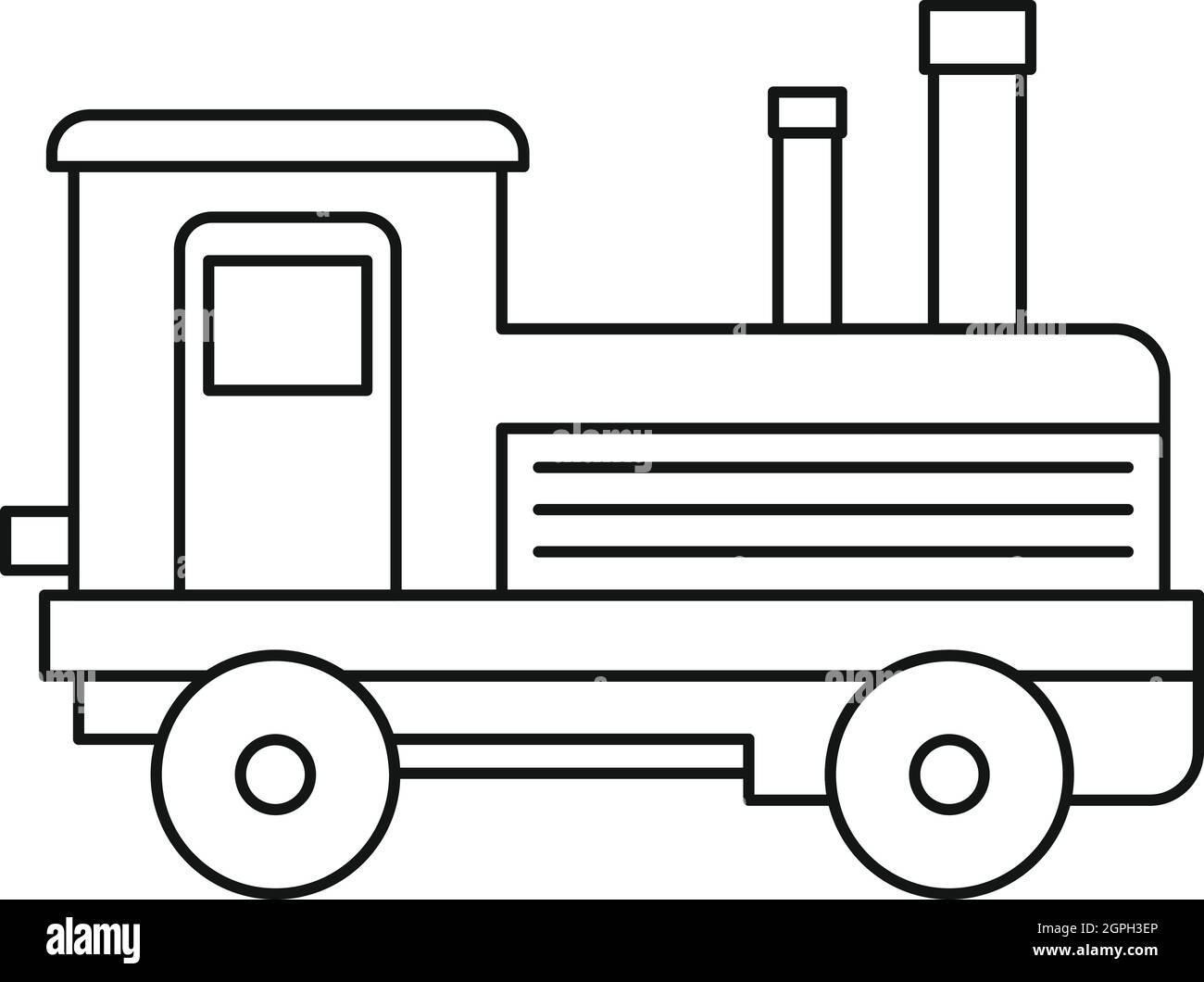 Historic steam locomotive Stock Vector Images - Alamy