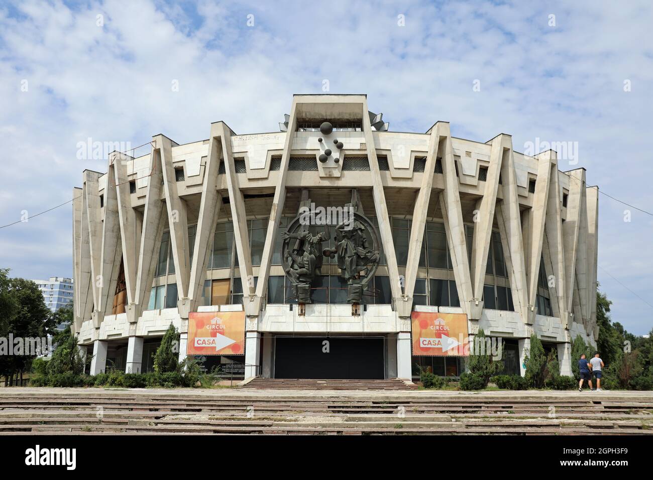 Soviet era State Circus of Chisinau building Stock Photo - Alamy