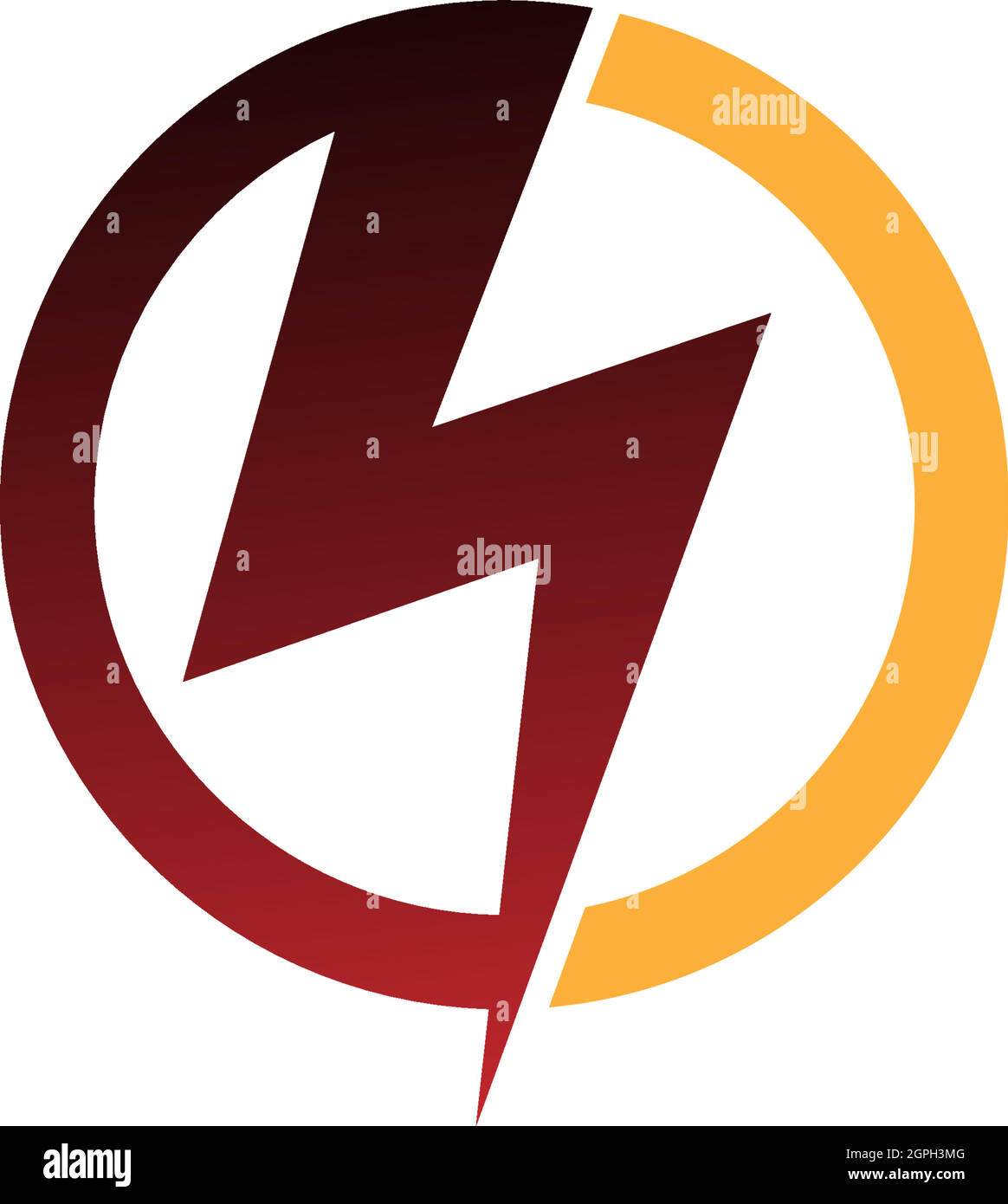 Power symbol lightning icon logo design vector Stock Vector Image & Art ...