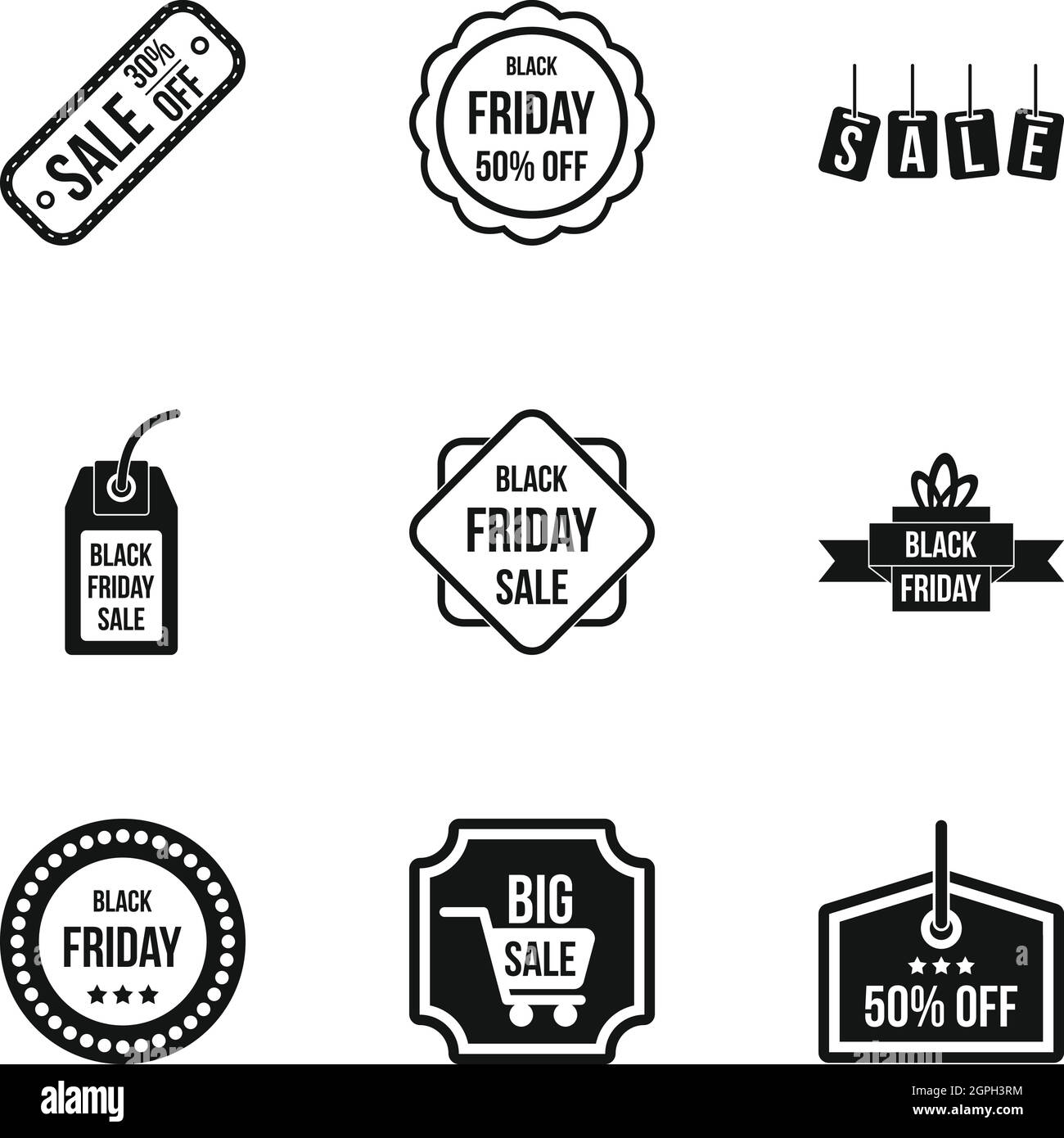 Big sale icon black Black and White Stock Photos & Images - Alamy