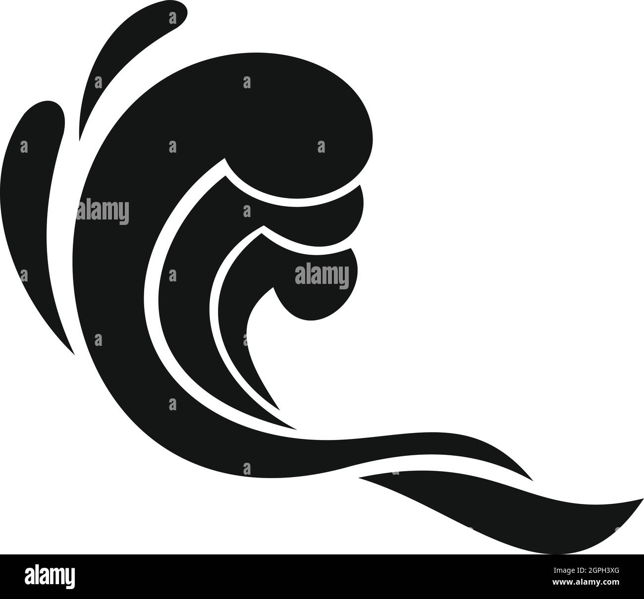 Simple vector icon water Black and White Stock Photos & Images - Alamy