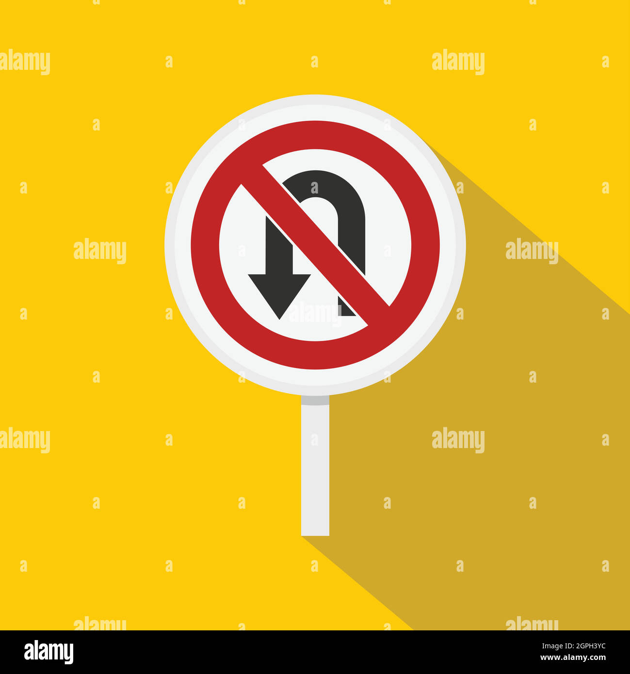 Turn around sign Stock Vector Images - Alamy