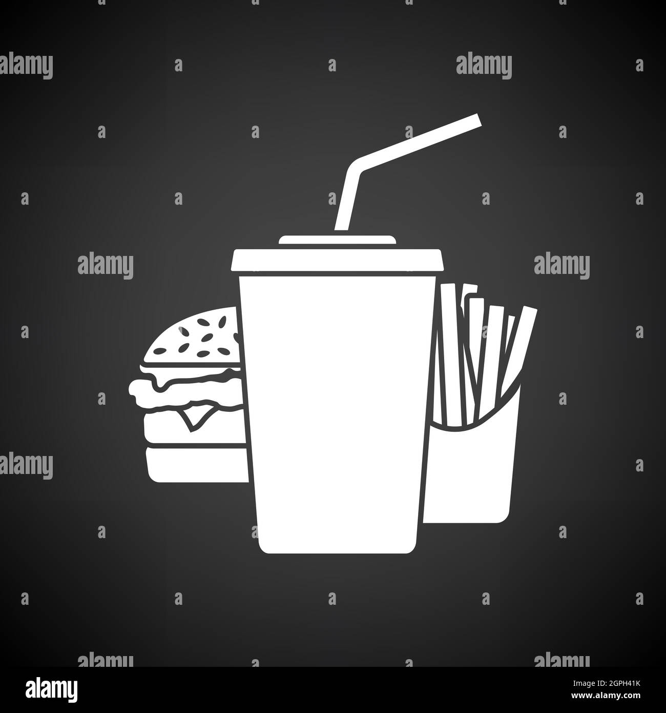 Fast Food Icon Stock Vector Image & Art - Alamy