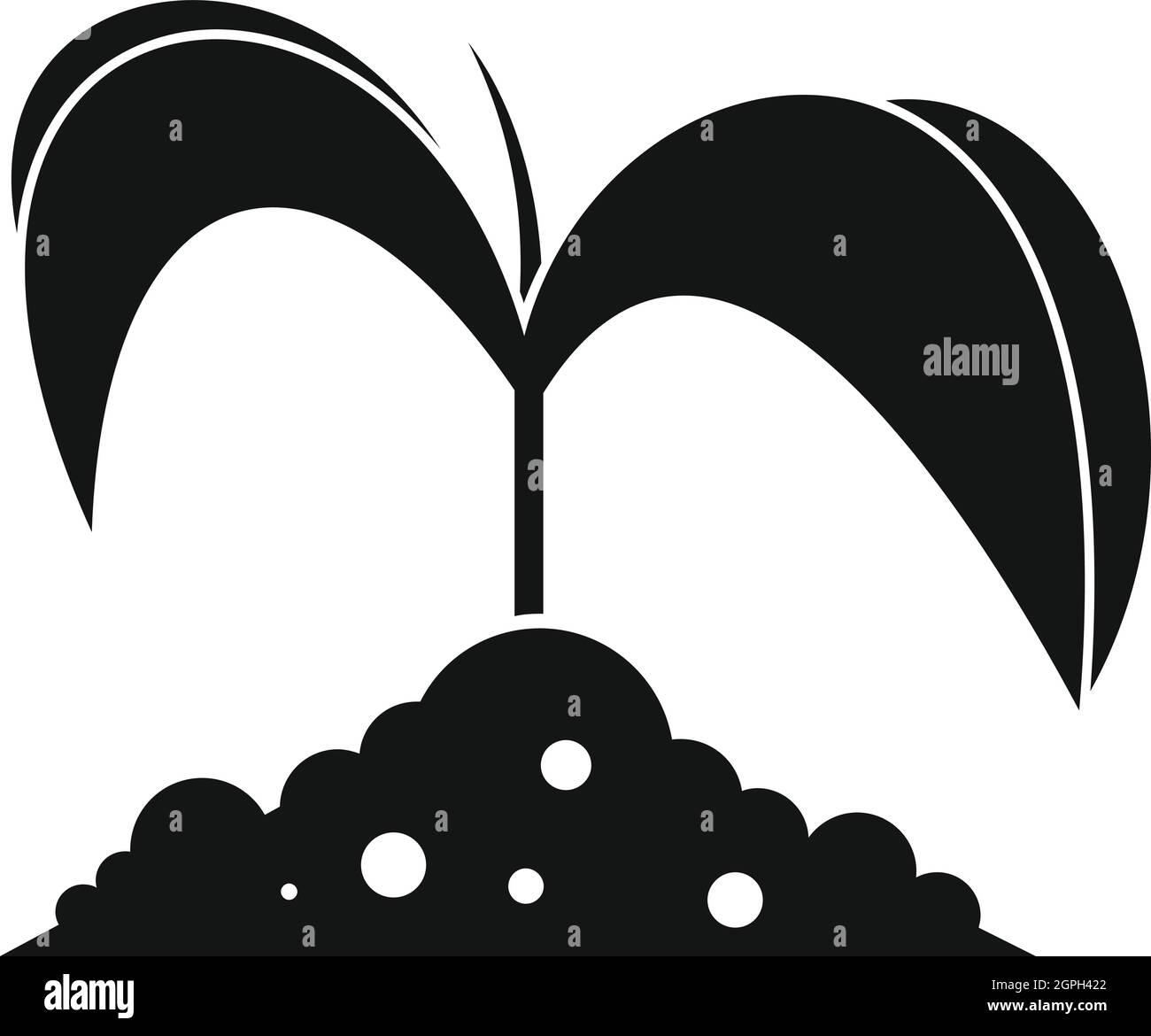 Seedling vector Black and White Stock Photos & Images - Alamy