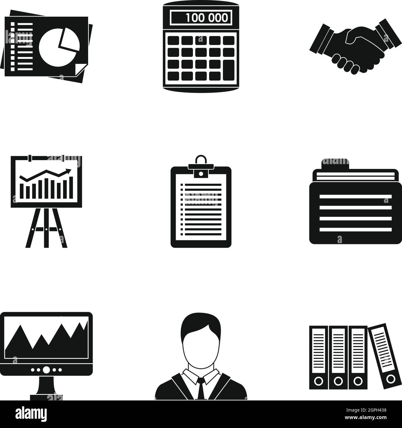 Finance icons set, simple style Stock Vector Image & Art - Alamy