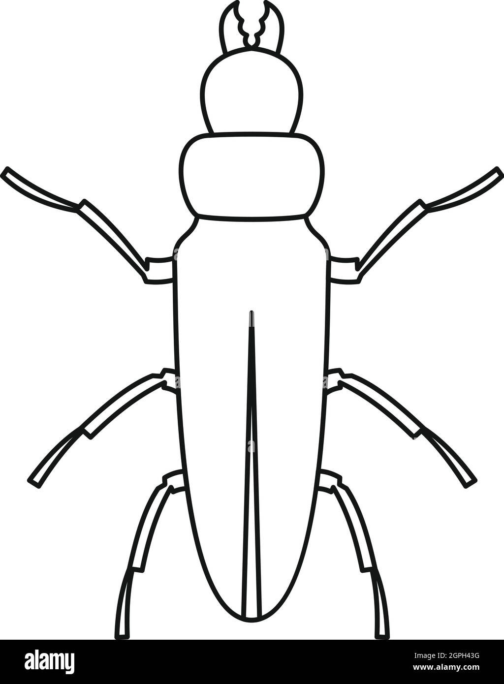 Beetle icon, outline style Stock Vector Image & Art - Alamy
