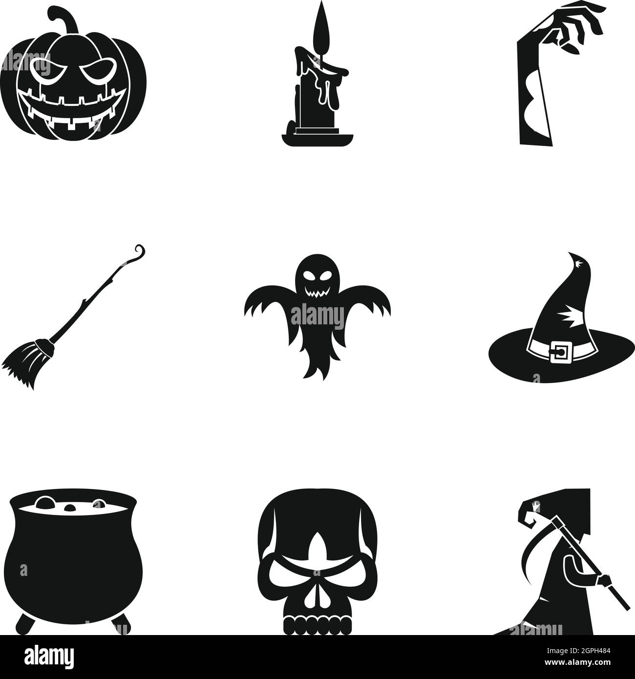 All saints day icons set, simple style Stock Vector Image & Art - Alamy