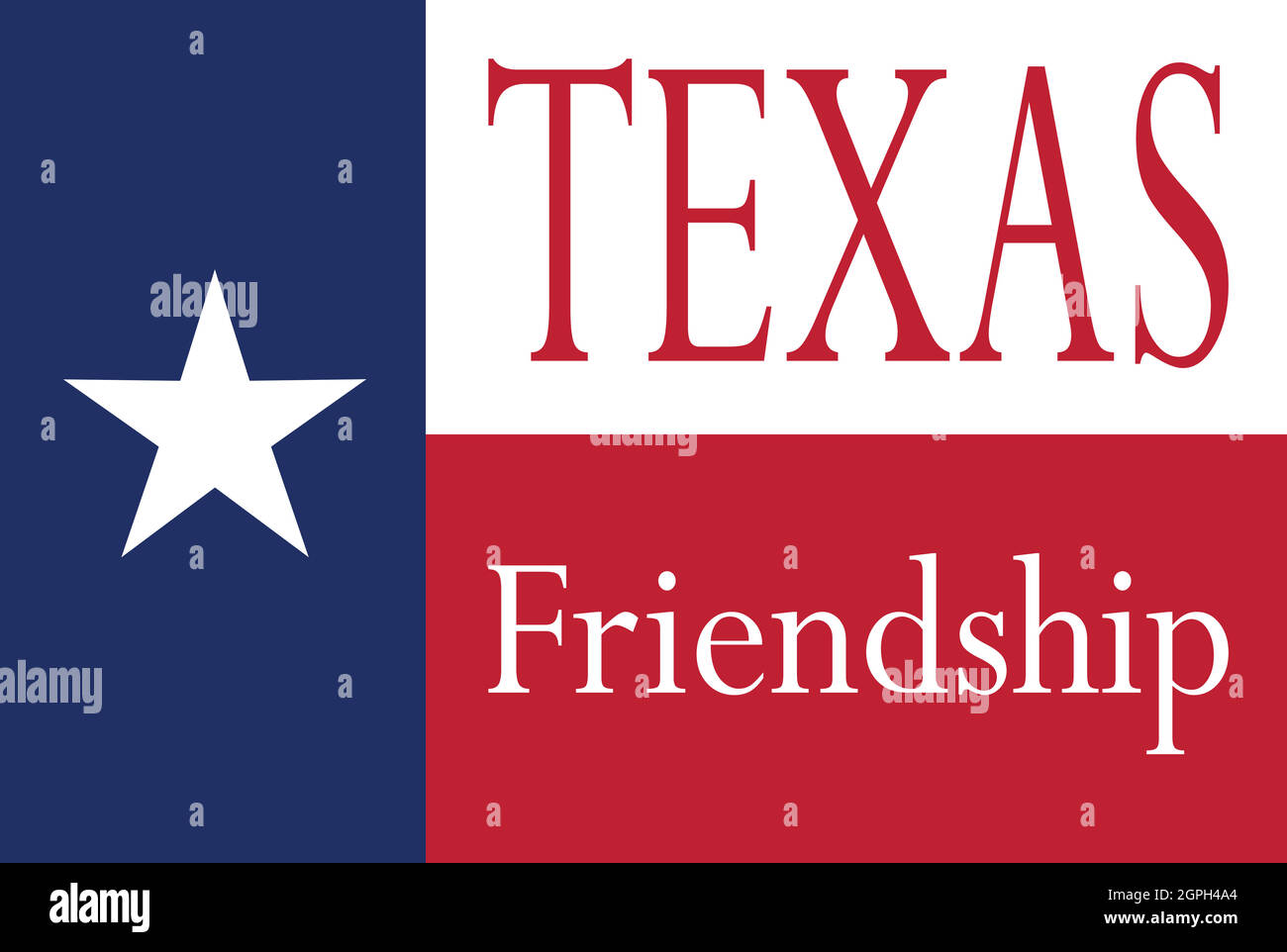 Texas State Friendship Flag Stock Vector Image & Art - Alamy