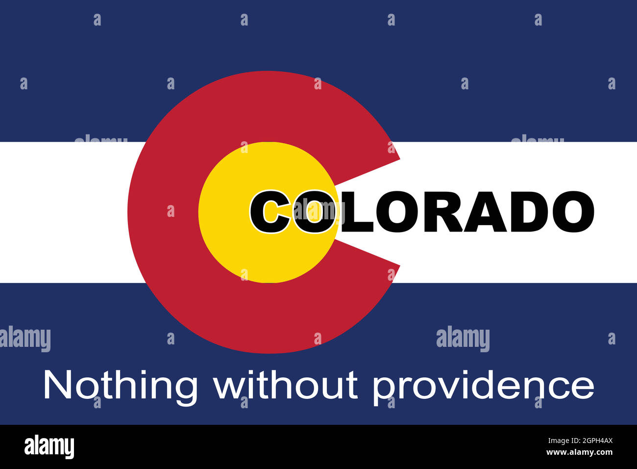 Colorado State Motto Flag Stock Vector Image & Art - Alamy