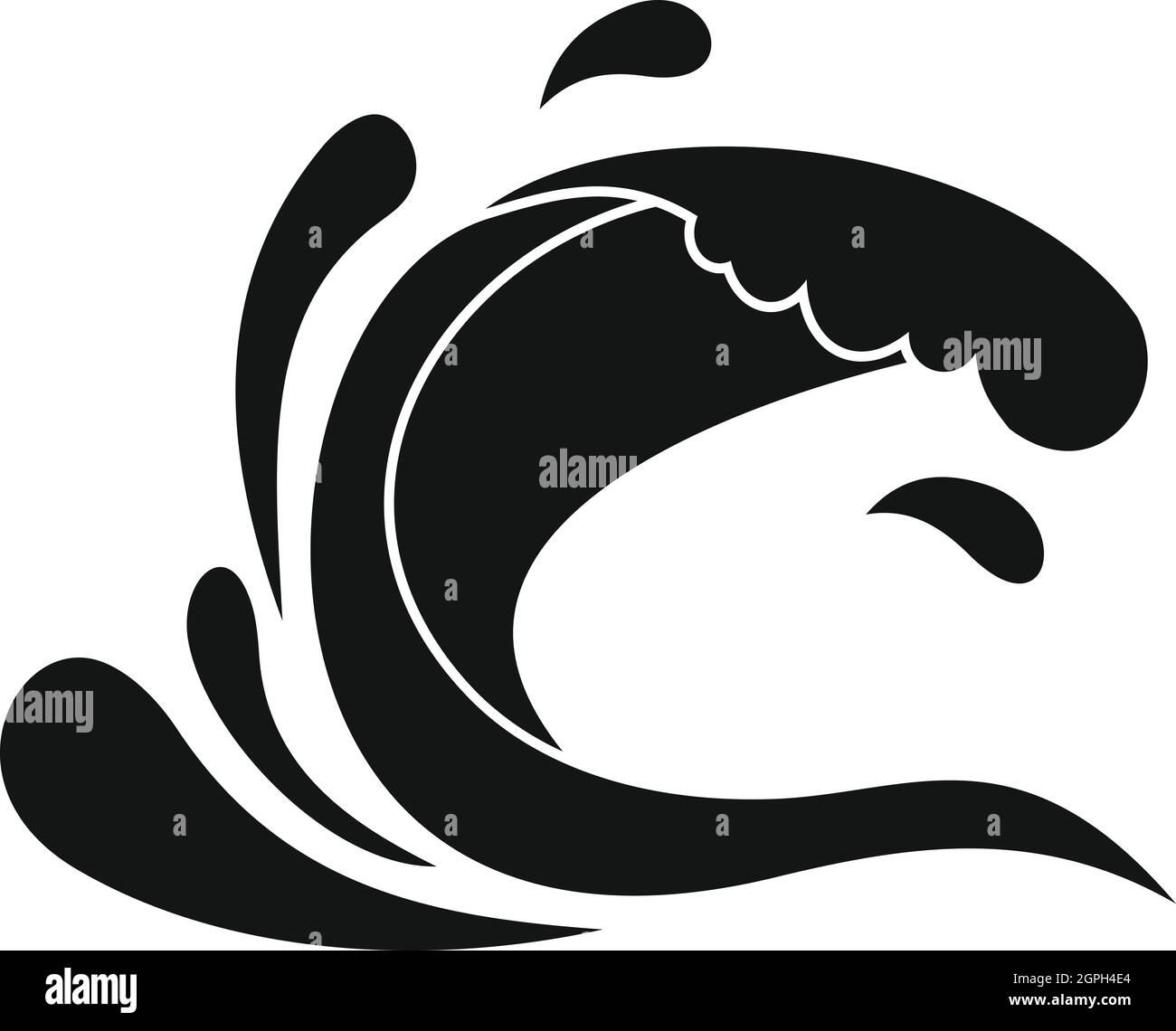 Simple vector icon water Black and White Stock Photos & Images - Alamy