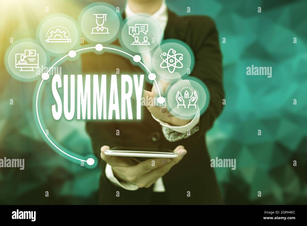 Conceptual display Summary. Business idea brief statement or account of ...