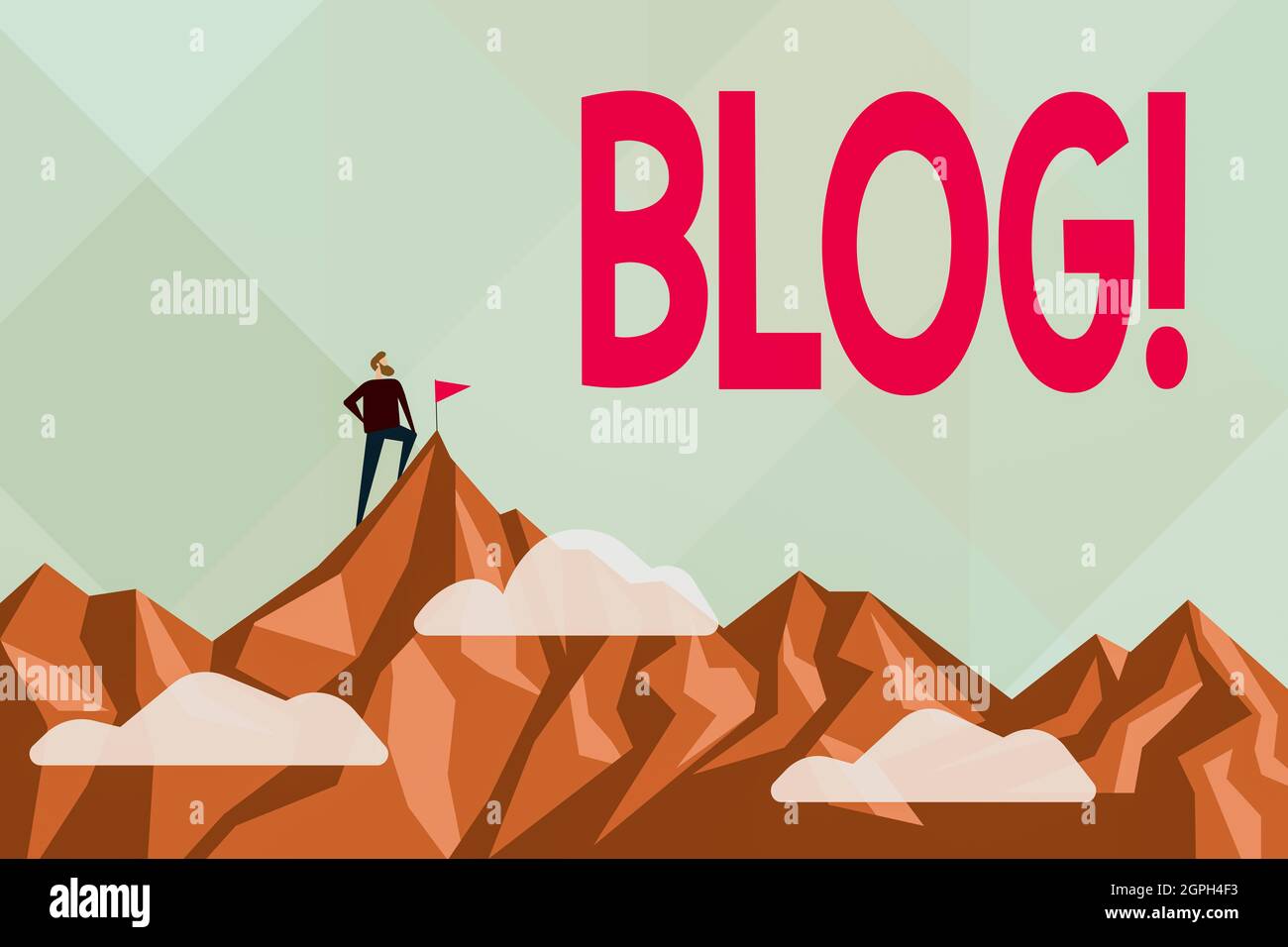 Hand writing sign Blog. Internet Concept regularly updated website web ...