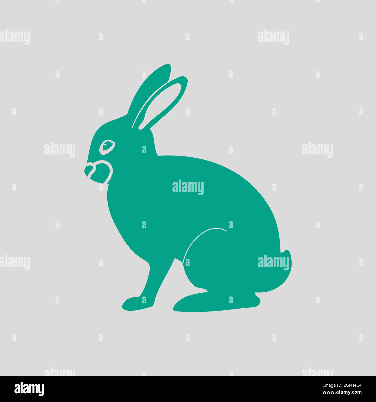 Easter Rabbit Icon Stock Vector Image & Art - Alamy