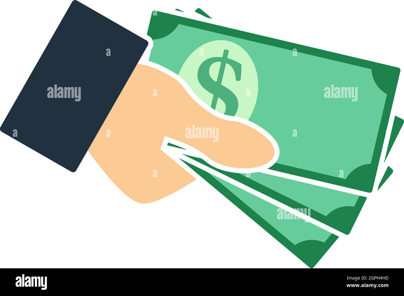Hand Holding Money Icon Stock Vector Image & Art - Alamy