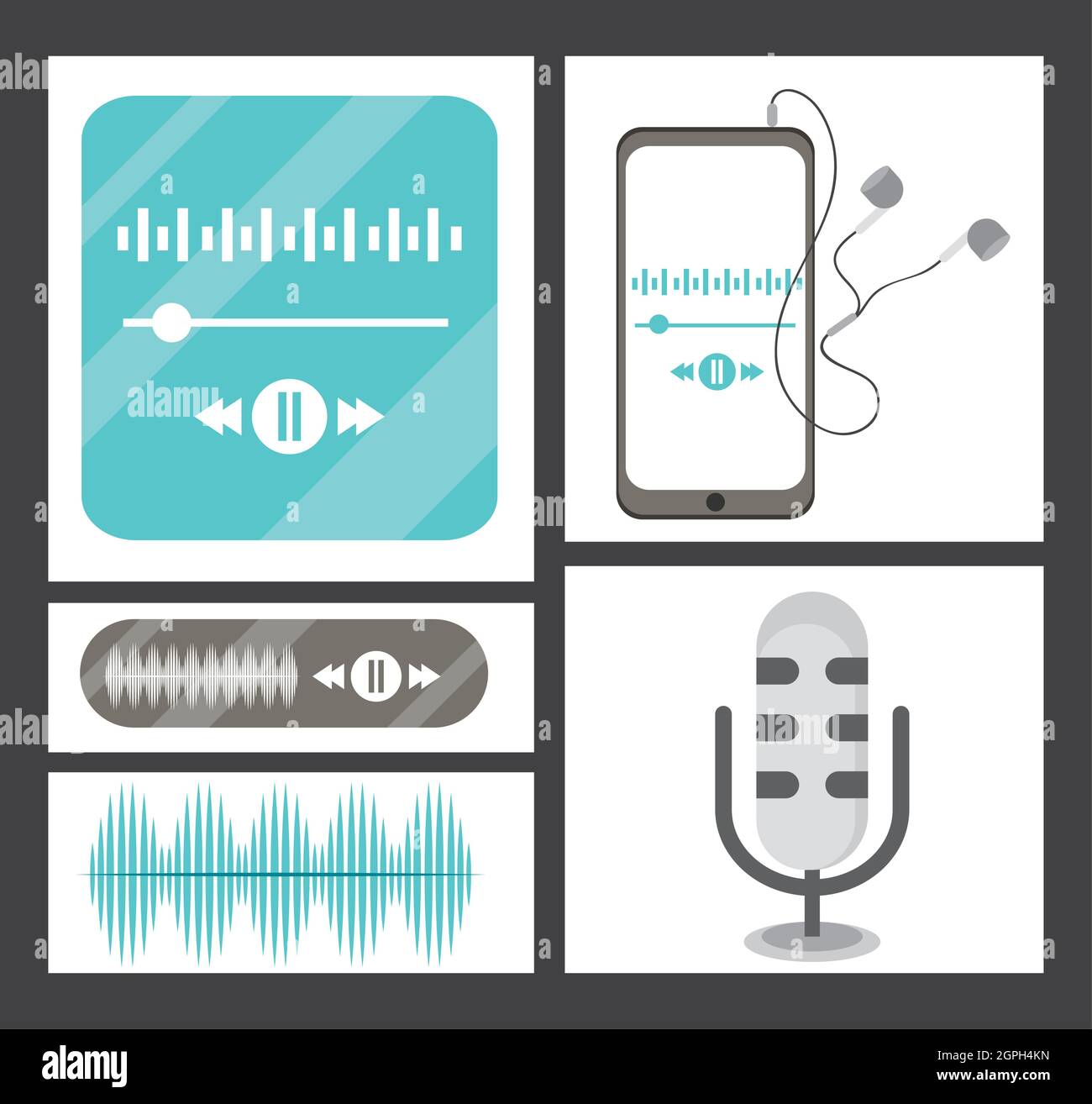 podcast app icons Stock Vector Image & Art - Alamy