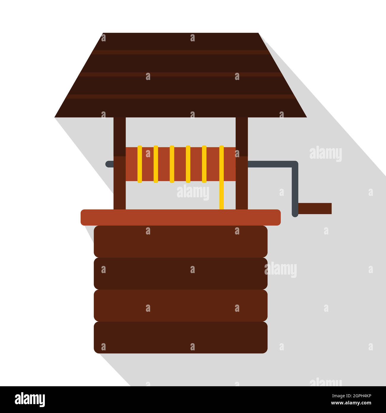 Water well icon, flat style Stock Vector Image & Art - Alamy