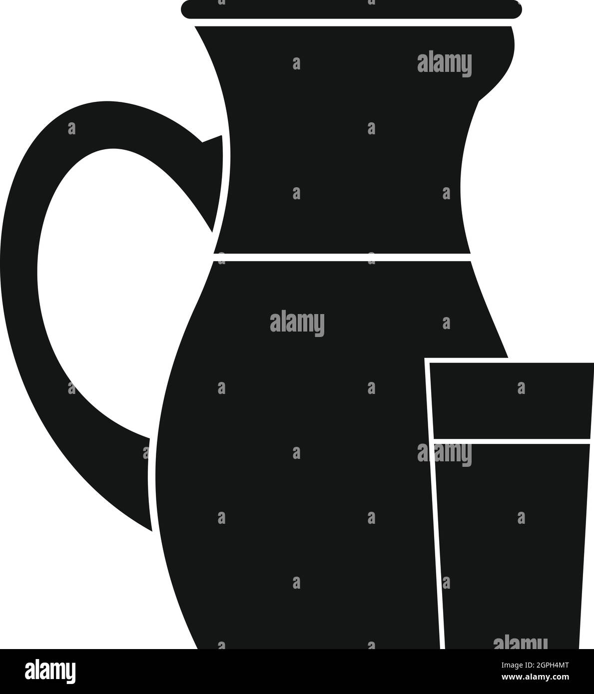 Jug of milk icon, simple style Stock Vector Image & Art - Alamy