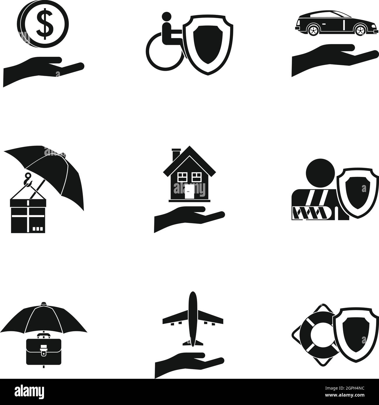 Insurance icons set, simple style Stock Vector Image & Art - Alamy Insurance icons set, simple style Stock Vector Image & Art - Alamy