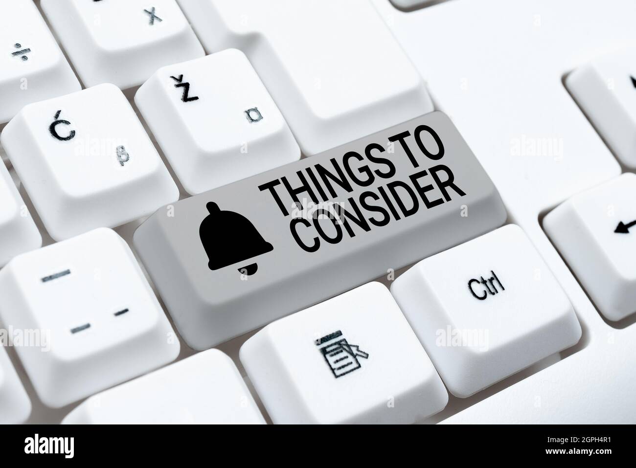 Inspiration showing sign Things To Consider. Conceptual photo think ...