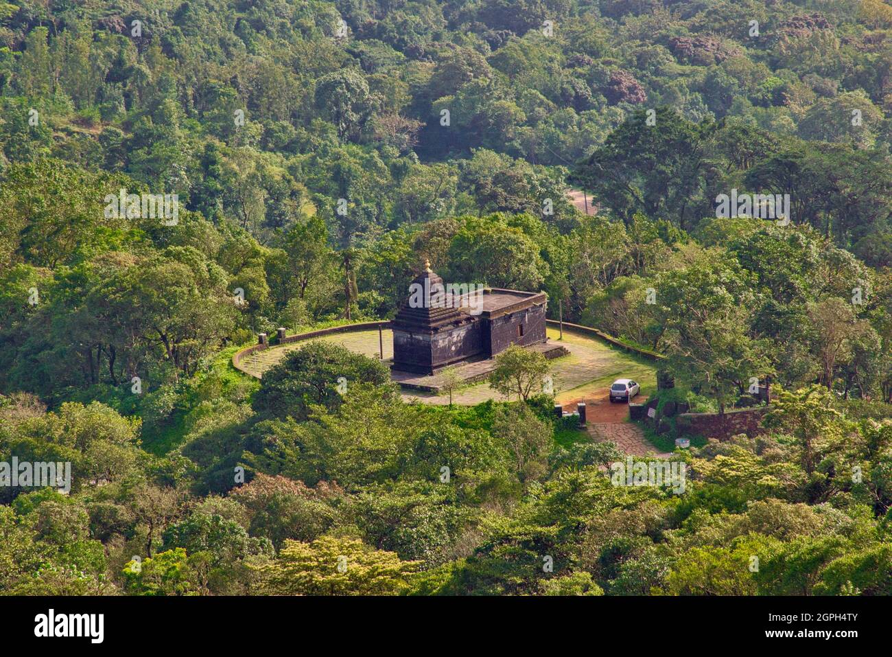 Temple in the forest Stock Photo - Alamy