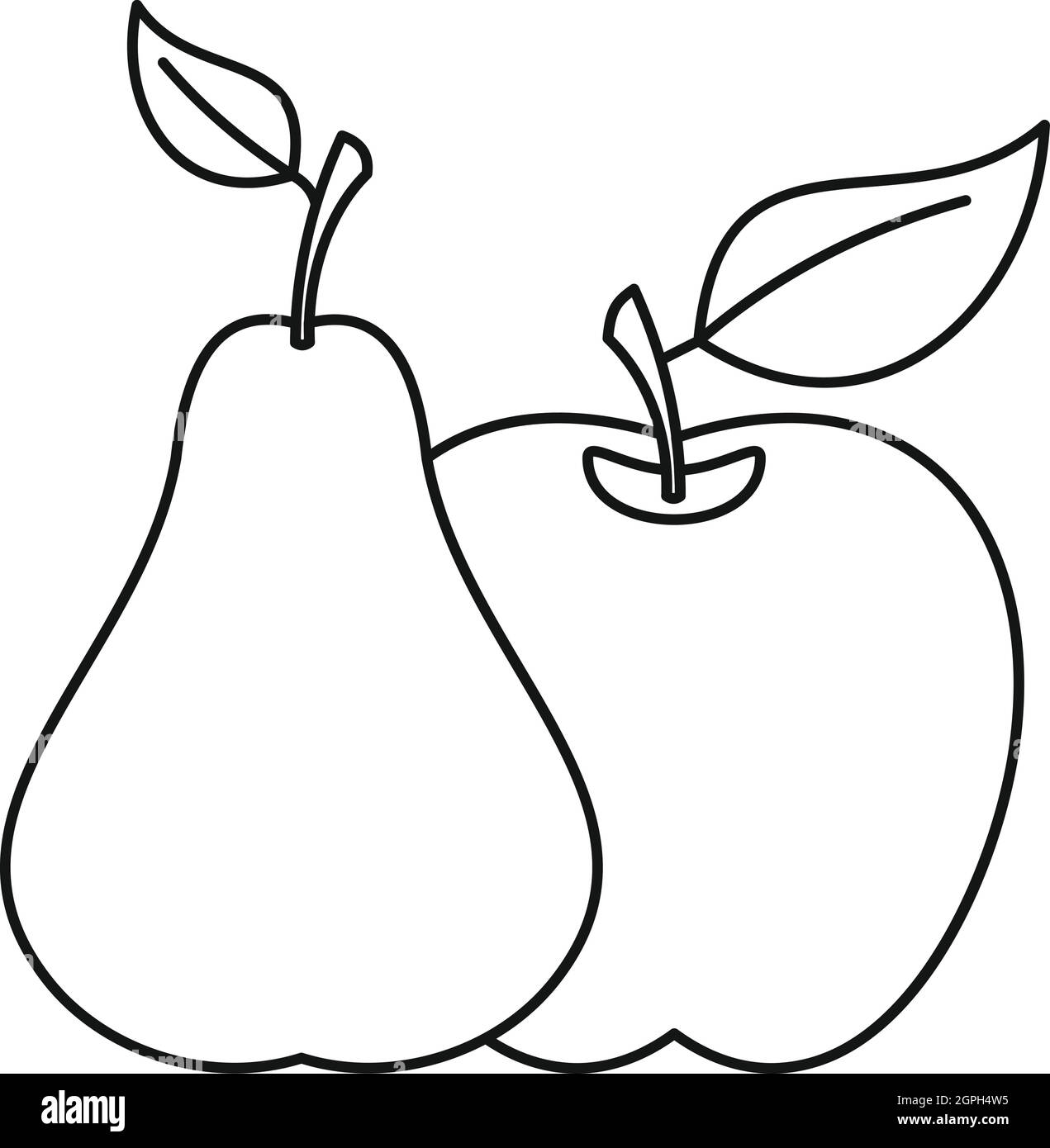 Pear Outline Clip Art