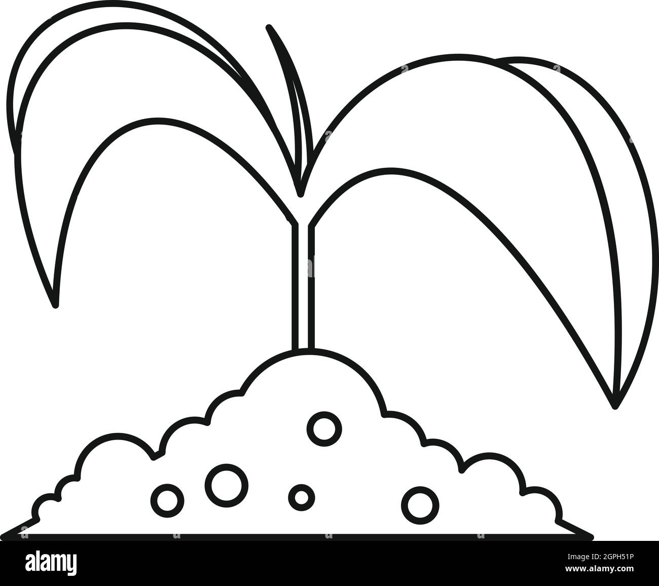 Plant growth soil in Black and White Stock Photos & Images - Alamy