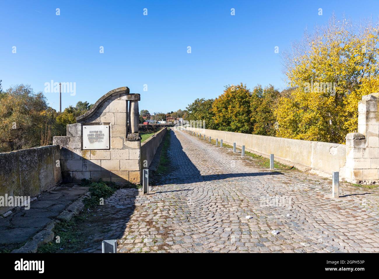 BYALA, BULGARIA - NOVEMBER 2, 2020: Nineteenth-century bridge over the ...