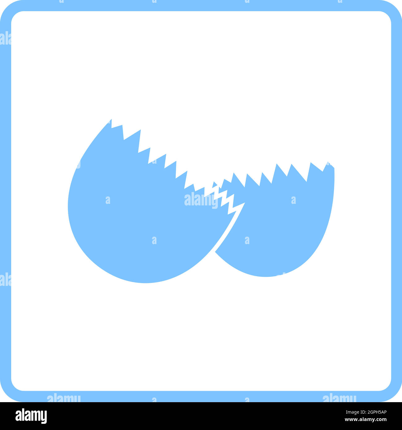 Empty Egg Shell Icon Stock Vector Image & Art - Alamy