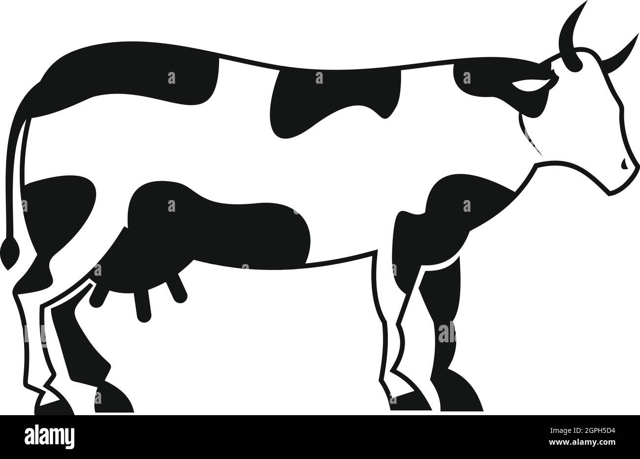 Simple cow art hi-res stock photography and images - Alamy