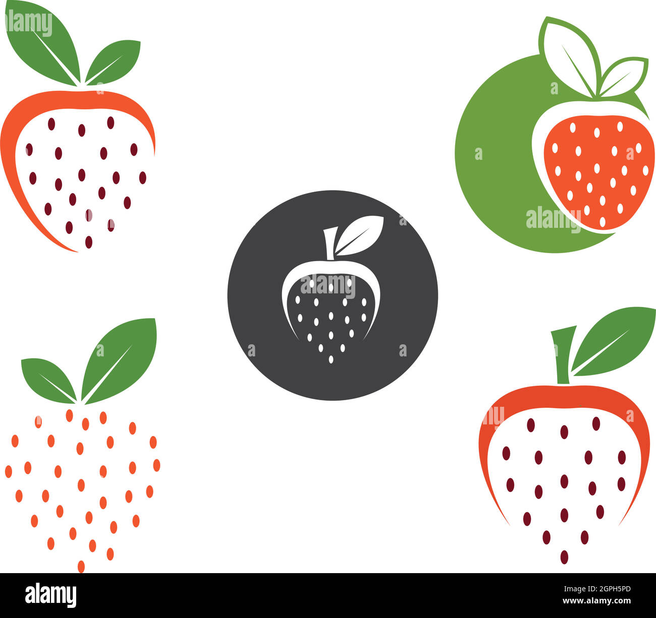 strawberry icon logo vector illustration Stock Vector Image & Art - Alamy
