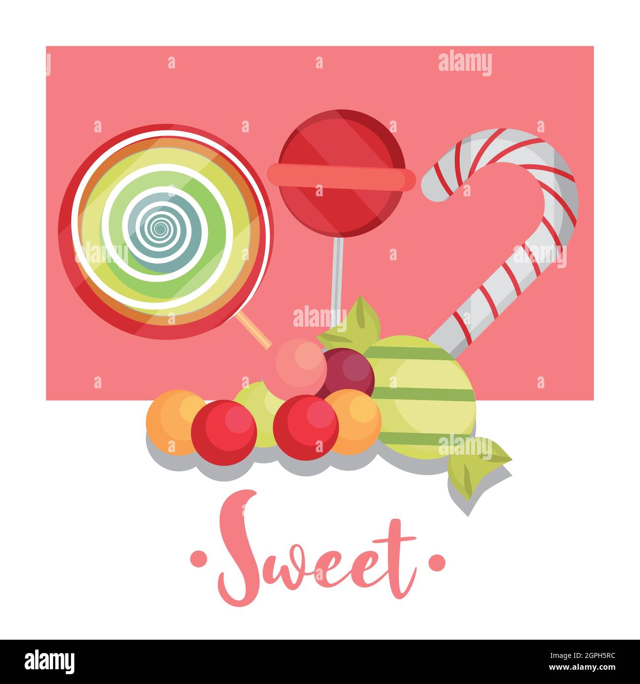 sweet candies poster Stock Vector Image & Art - Alamy