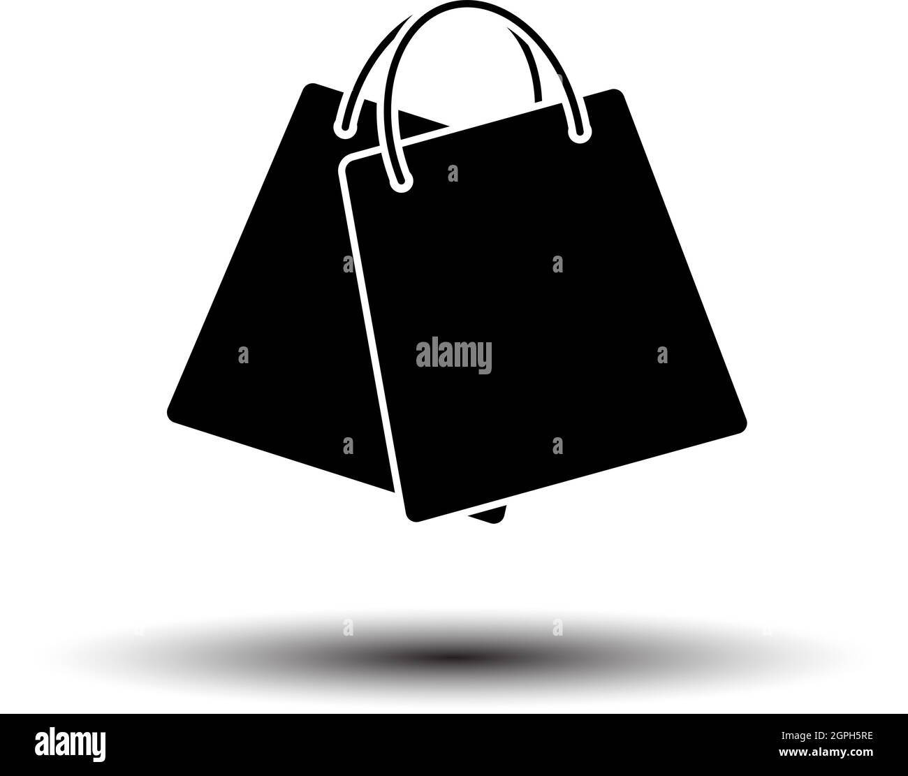 Black reusable shopping bag white Stock Vector Images - Alamy