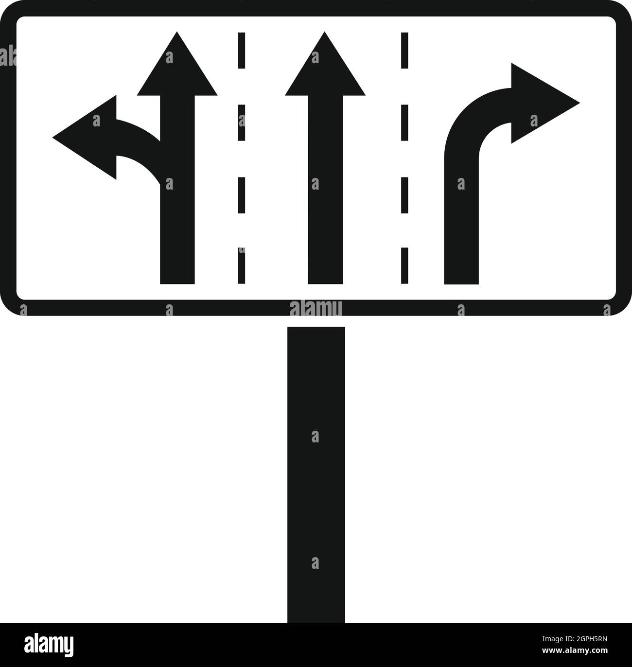 Traffic lanes at crossroads junction icon Stock Vector Image & Art - Alamy
