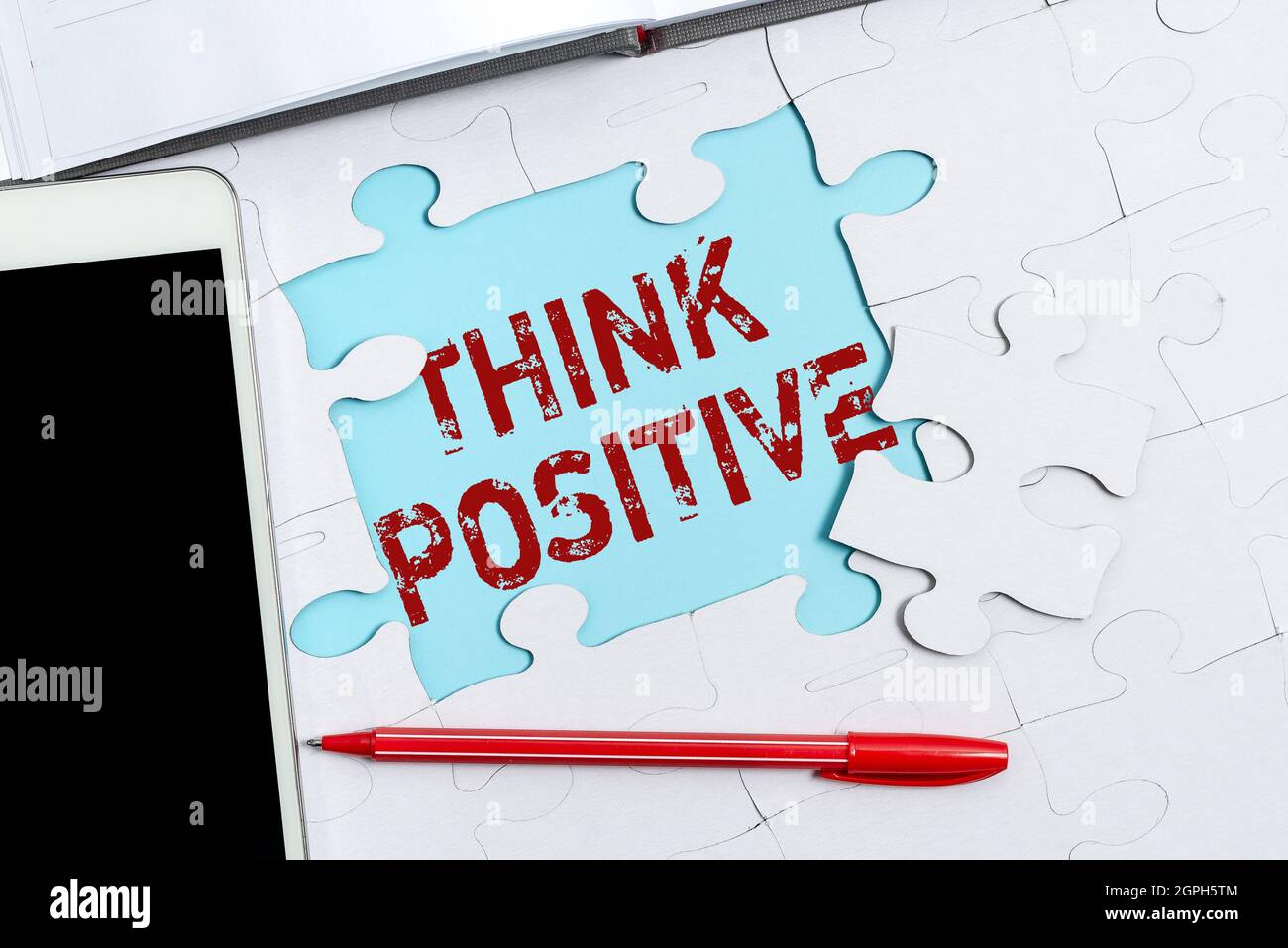 Inspiration showing sign Think Positive. Internet Concept The tendency ...