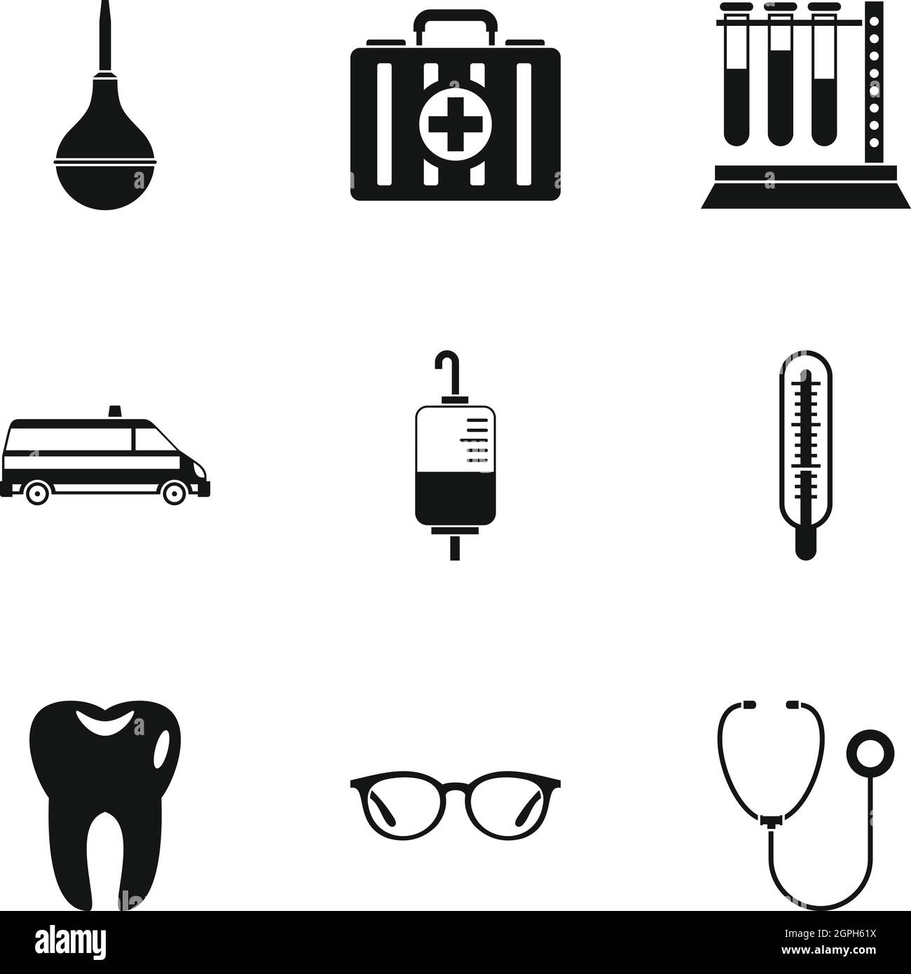 Healing icons set, simple style Stock Vector Image & Art - Alamy