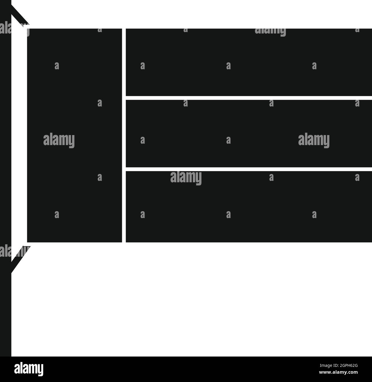 Asia flag vector Black and White Stock Photos & Images - Alamy