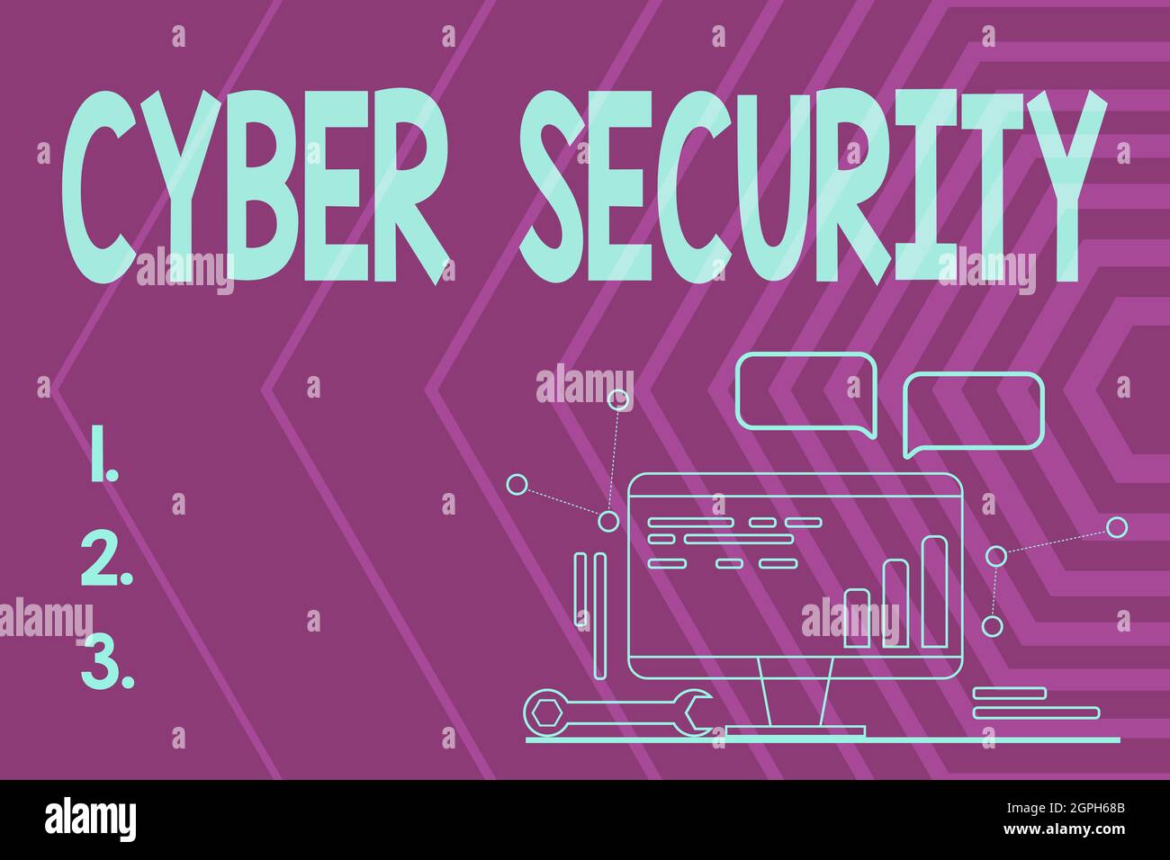 Hand writing sign Cyber Security. Business overview Protect a computer ...