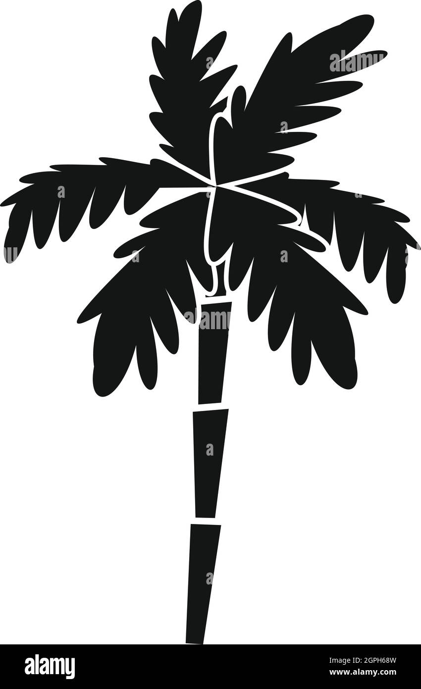 Palm tree icon, simple style Stock Vector Image & Art - Alamy