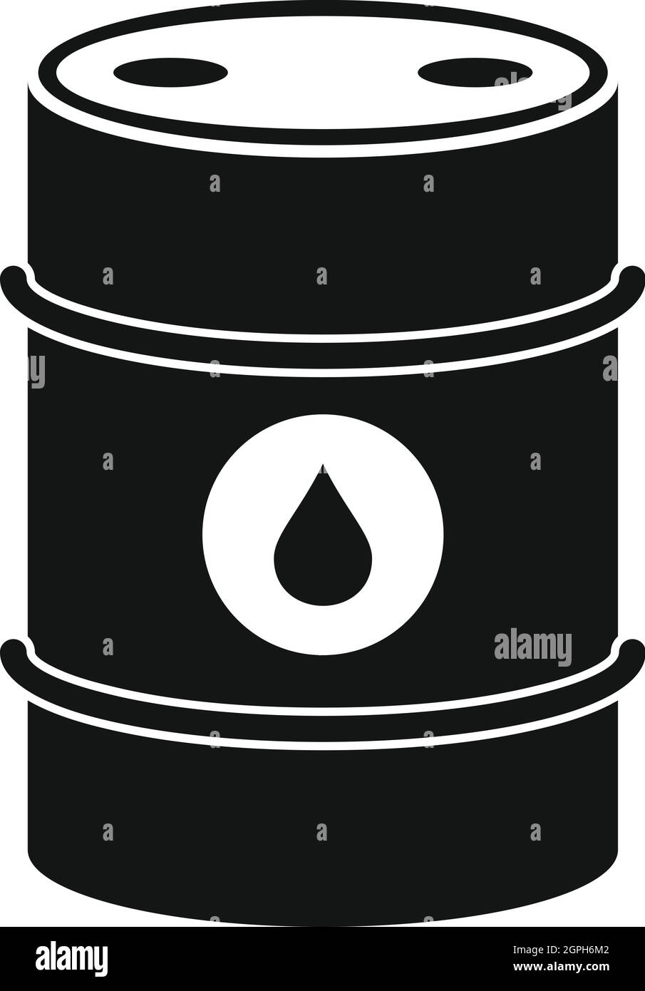 Metal oil barrel icon, simple style Stock Vector Image & Art - Alamy