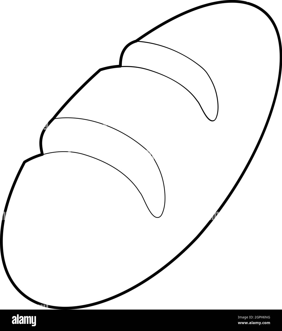 Loaf icon, outline style Stock Vector Image & Art - Alamy