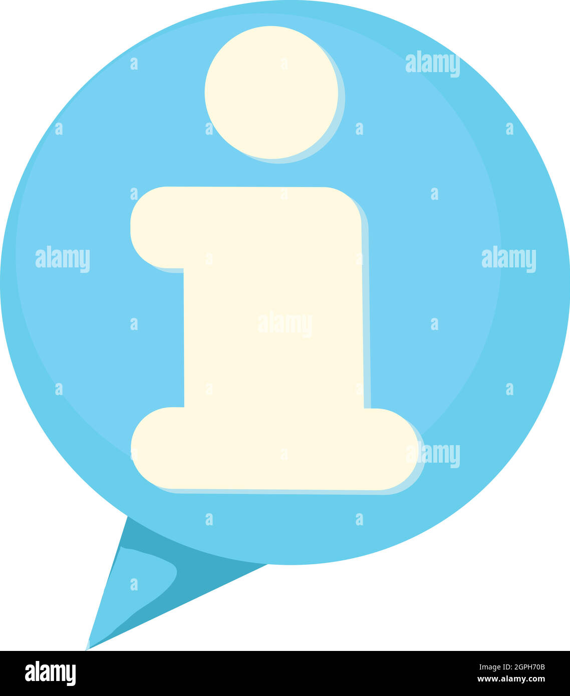 Information speach buble icon, cartoon style Stock Vector Image & Art ...