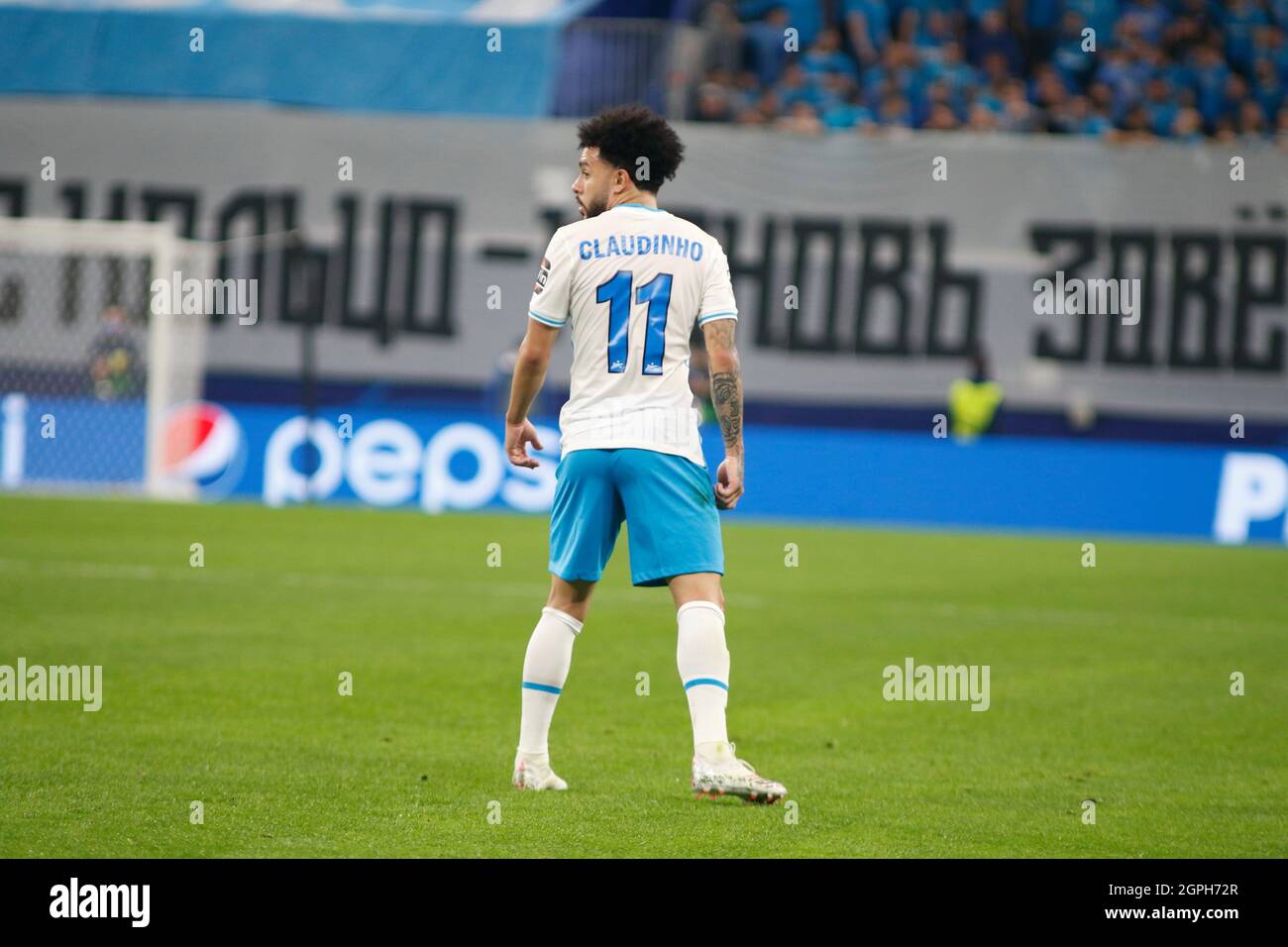 Saint Petersburg, Russia - 25 September 2021: Football, UEFA Champions ...