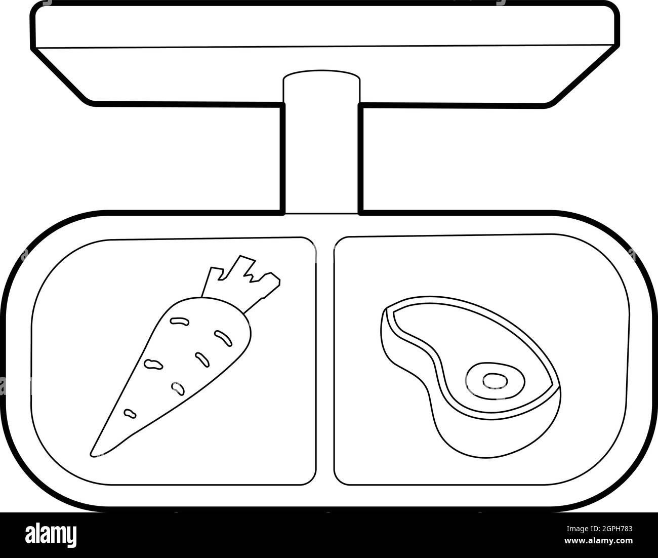 Shop icon outline vector Black and White Stock Photos & Images - Alamy